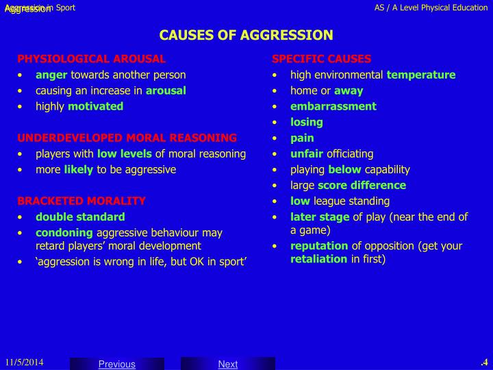 PPT - AS / A Level Sport and Physical Education Aggression in Sport ...