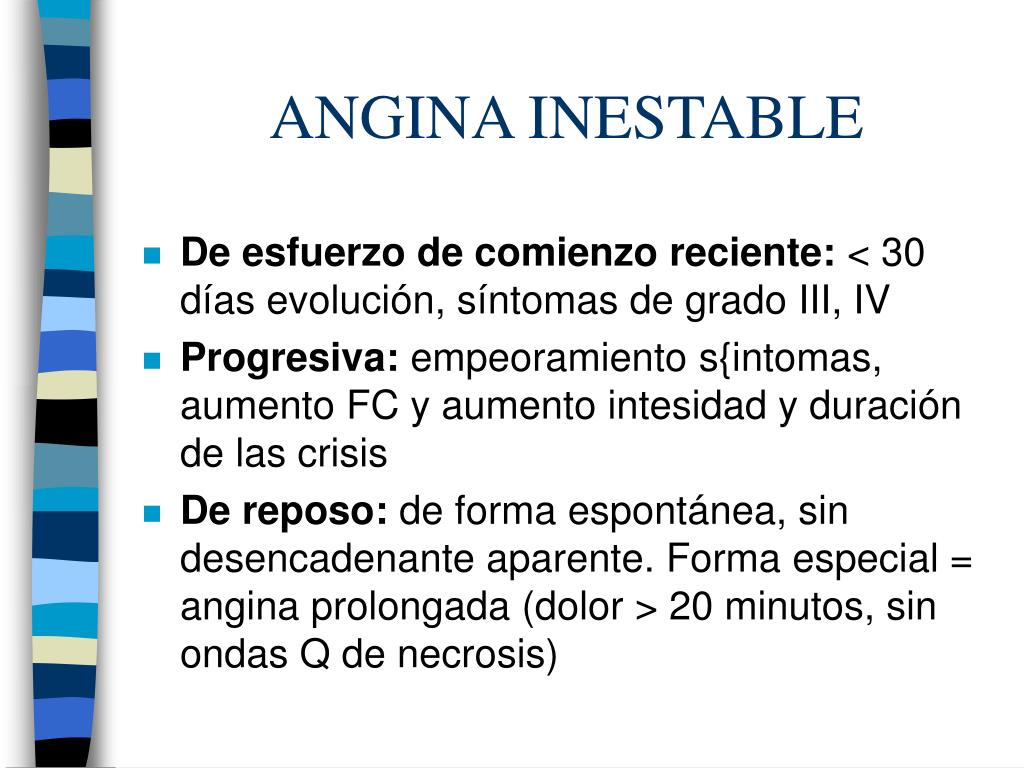 PPT - LA ANGINA DE PECHO ATENCIÓN DE ENFERMERIA María Vilches Caubet ...