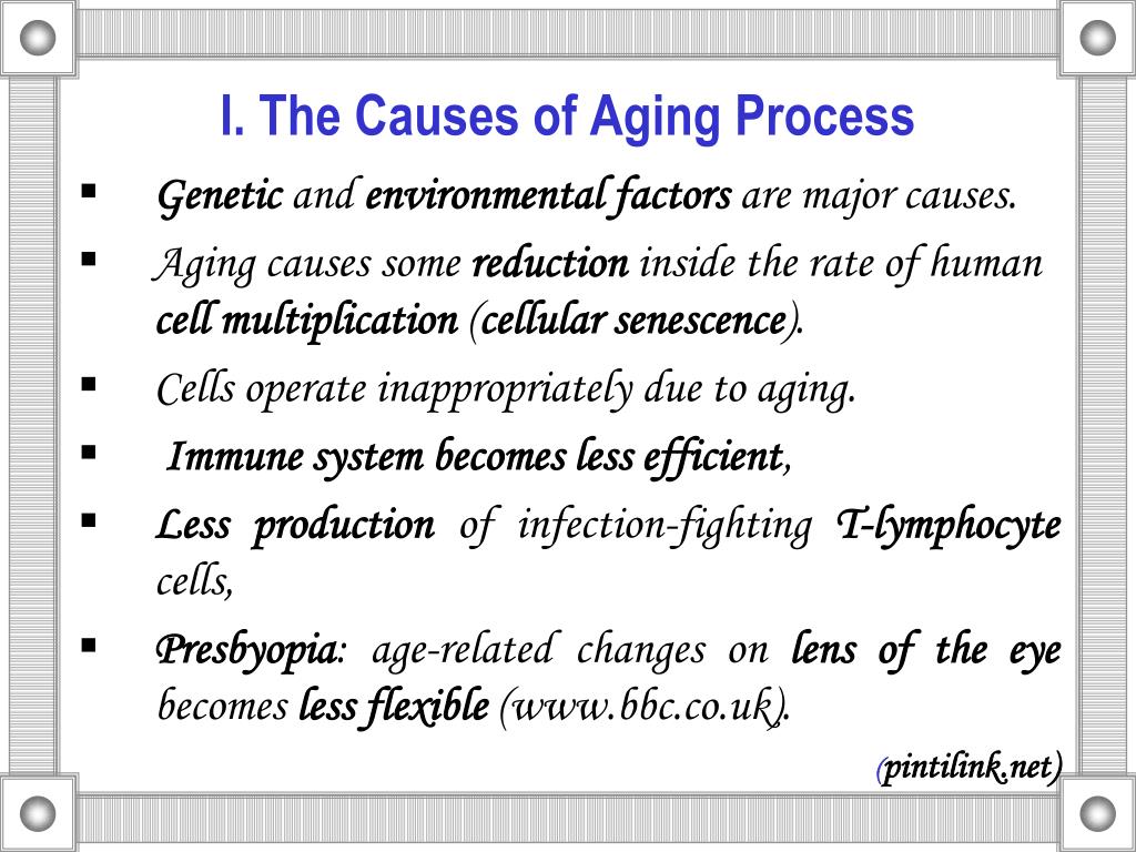 Ppt The Aging Process Senescence Instructor Shelby Reigistad