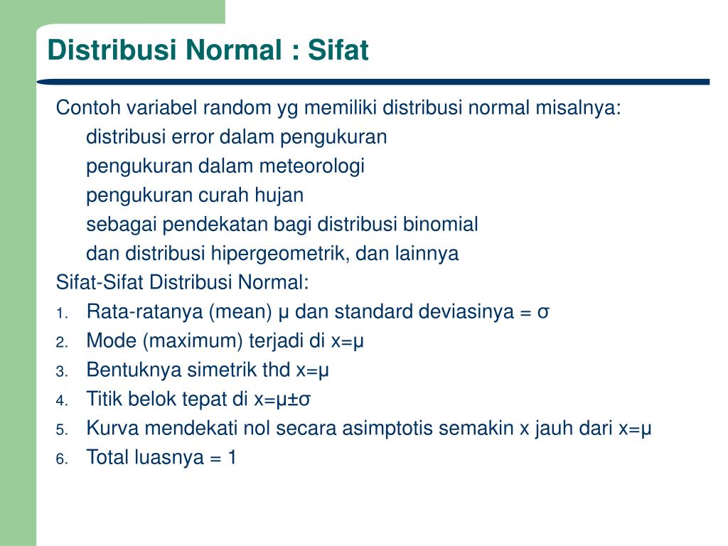 PPT - Analisa Data Statistik Chap 6: Distribusi Probabilitas Kontinu ...