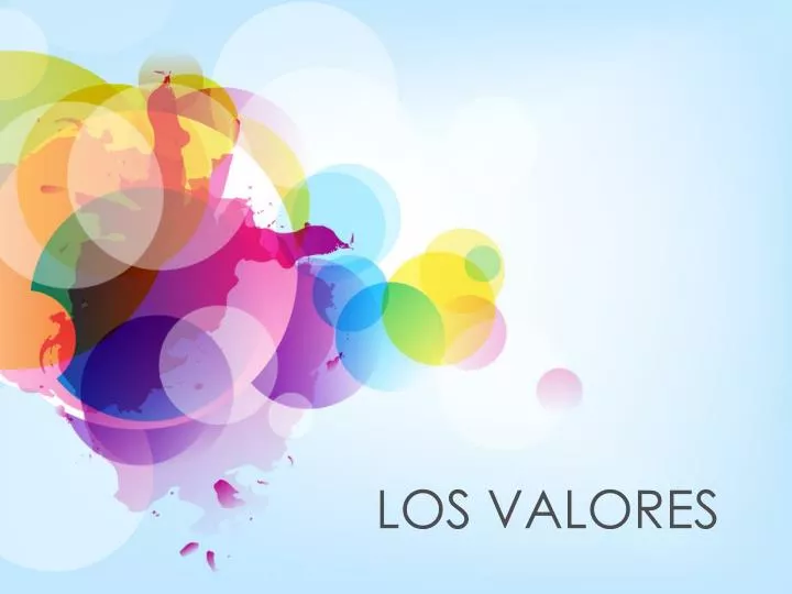 PPT - LOS VALORES PowerPoint Presentation, free download - ID:6206350