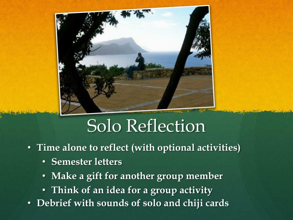 PPT - Lessons from the Trail: Facilitating Reflection to Promote ...