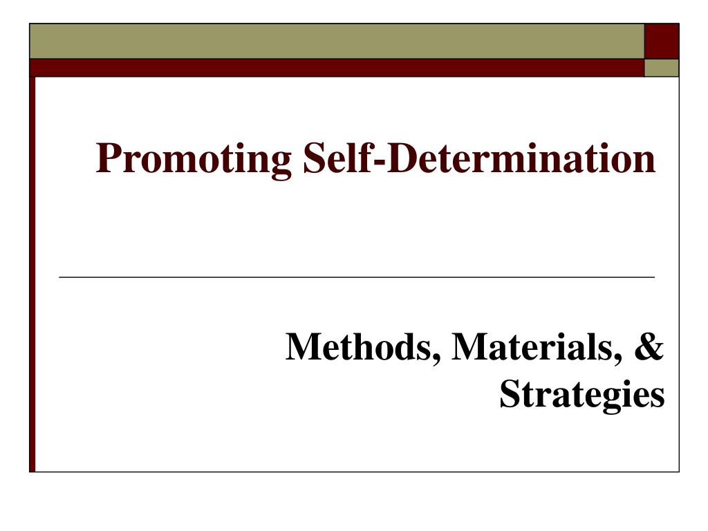 PPT - Promoting the Self-Determination of Youth and Adults with Autism ...