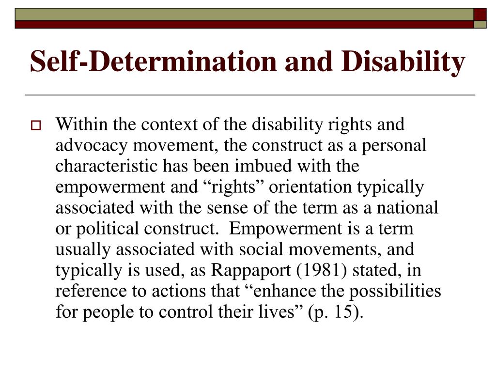 PPT - Promoting the Self-Determination of Youth and Adults with Autism ...