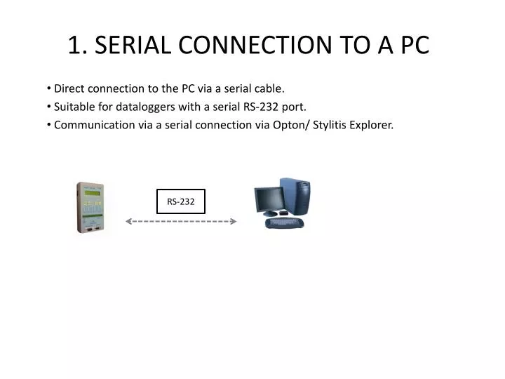 PPT - 1. SERIAL CONNECTION TO A PC PowerPoint Presentation, free ...