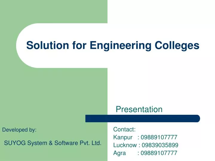 PPT - Solution for Engineering Colleges PowerPoint Presentation, free ...