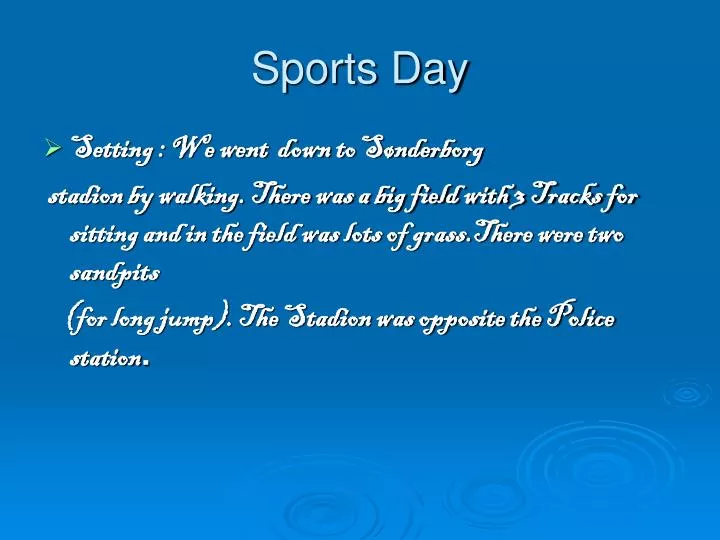 PPT - Sports Day PowerPoint Presentation, free download - ID:6207785