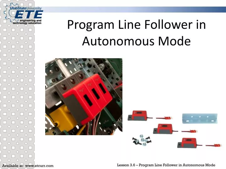 PPT - Program Line Follower in Autonomous Mode PowerPoint Presentation ...