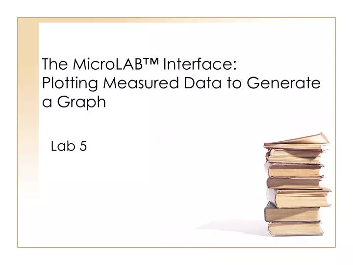 PPT - The MicroLAB ™ Interface: Plotting Measured Data to Generate a ...