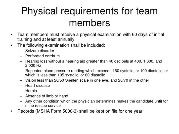 PPT - Mine Rescue Requirements PowerPoint Presentation - ID:6209331