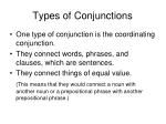 PPT - Conjunctions PowerPoint Presentation - ID:6209627