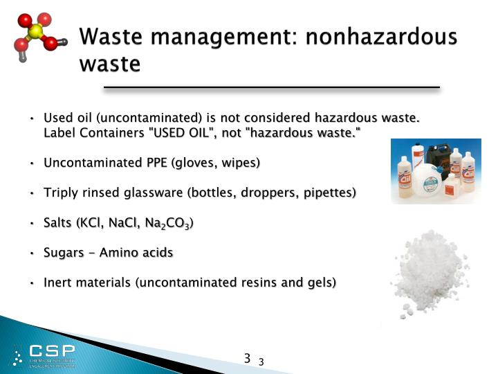 PPT - Chemical Waste Management and Disposal PowerPoint Presentation ...