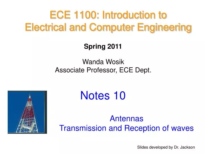 PPT - ECE 1100: Introduction to Electrical and Computer Engineering PowerPoint Presentation - ID ...