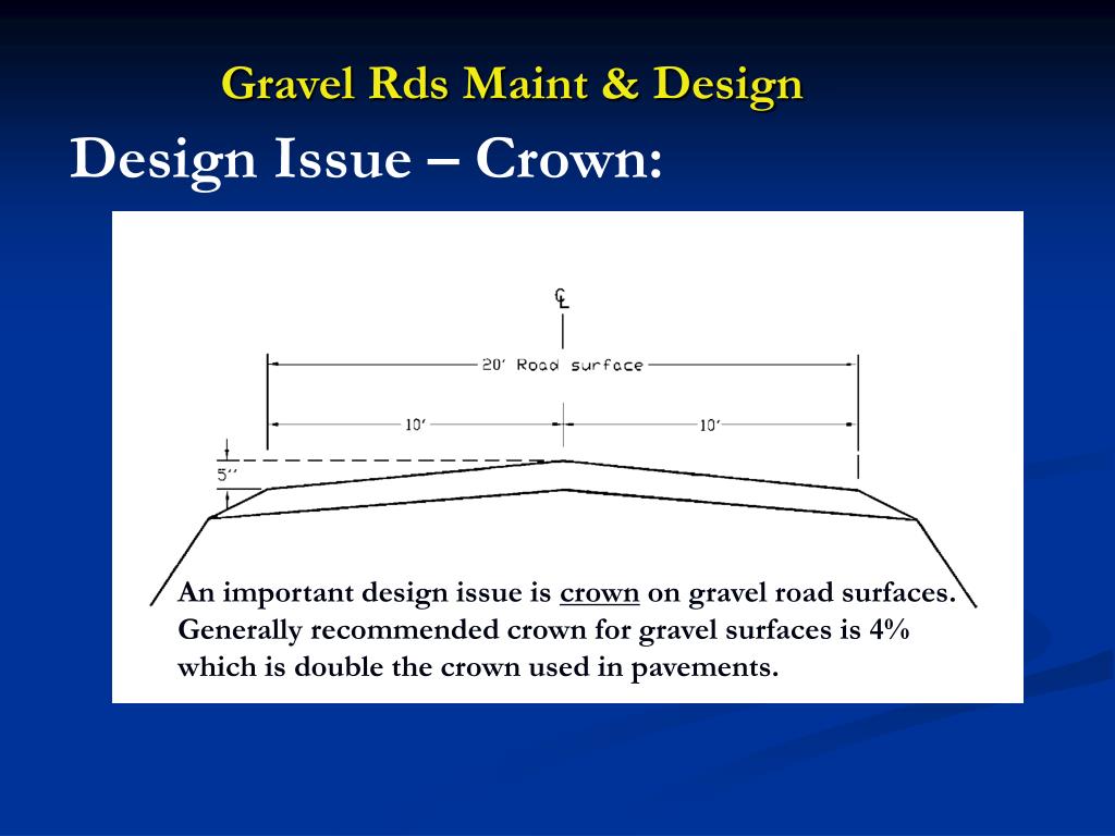 PPT - Effective Design and Maintenance of Gravel Roads: Insights from ...