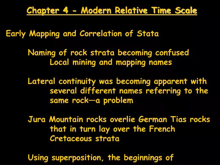 PPT - Chapter 4 - Modern Relative Time Scale PowerPoint Presentation ...