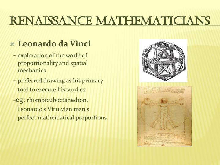 PPT - MEDIEVAL AND RENAISSANCE MATHEMATICS PowerPoint Presentation - ID ...
