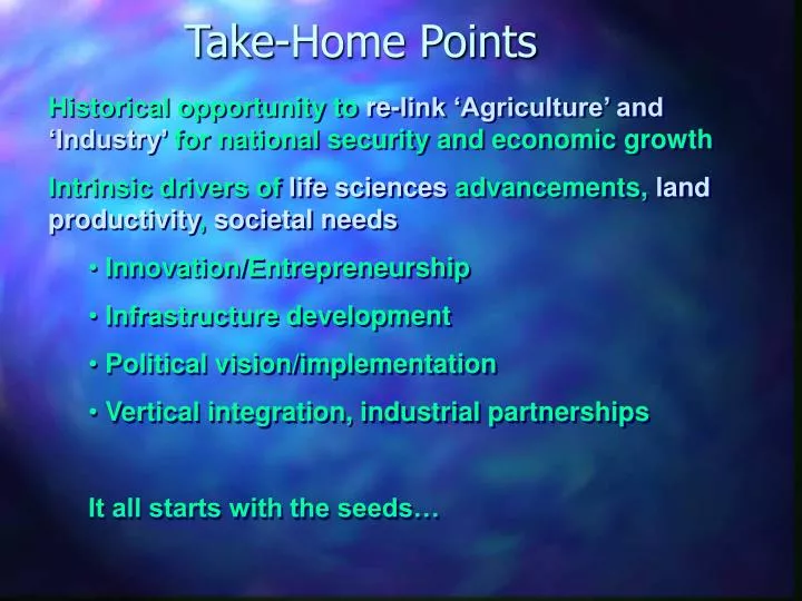 PPT - Take-Home Points PowerPoint Presentation, free download - ID:6210610