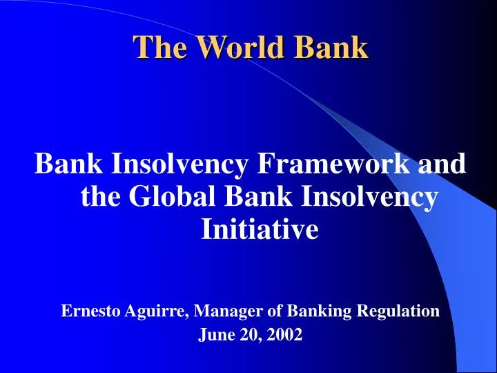 PPT - The World Bank PowerPoint Presentation, free download - ID:6211392
