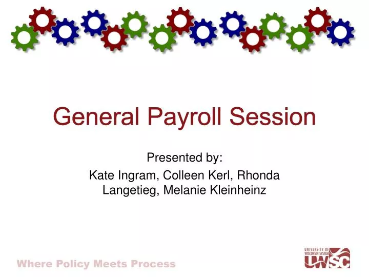 PPT - General Payroll Session PowerPoint Presentation, free download ...