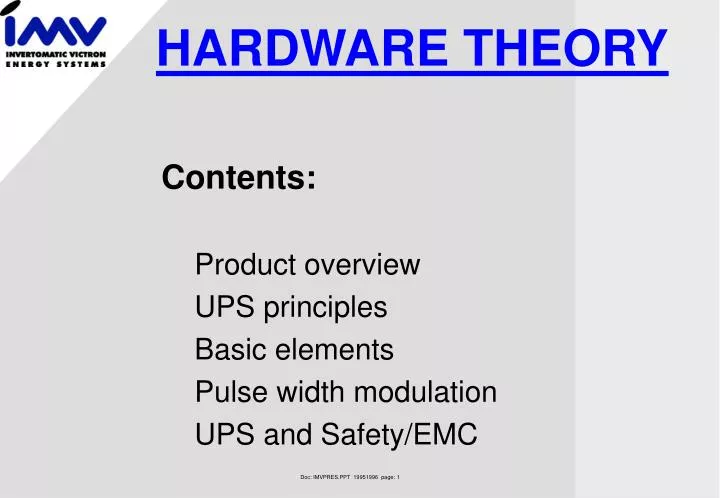 PPT - HARDWARE THEORY PowerPoint Presentation, free download - ID:6212528
