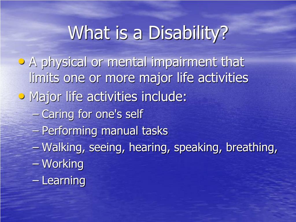PPT - The District’s Legal Obligation to Provide Accommodations to ...