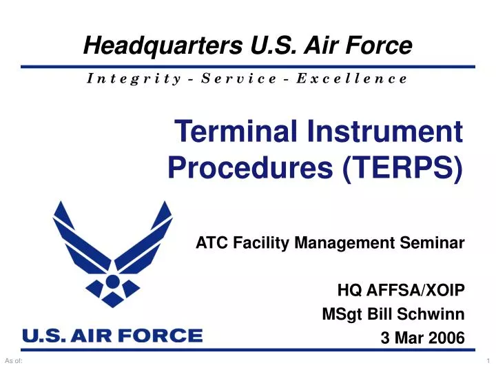 PPT - Terminal Instrument Procedures (TERPS) PowerPoint Presentation ...