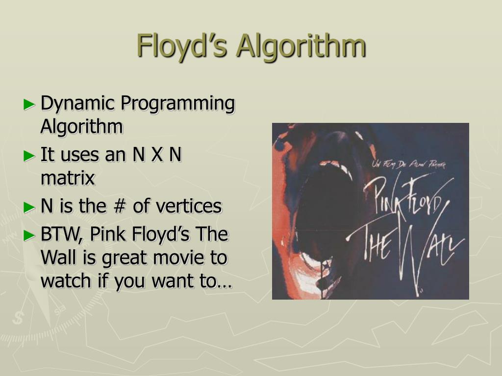 PPT - Floyd’s Algorithm (shortest-path problem) PowerPoint Presentation ... PPT - Floyd’s Algorithm (shortest-path problem) PowerPoint Presentation ...