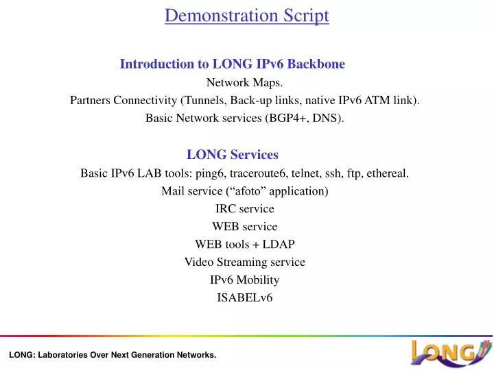 PPT - Demonstration Script PowerPoint Presentation, free download - ID ...