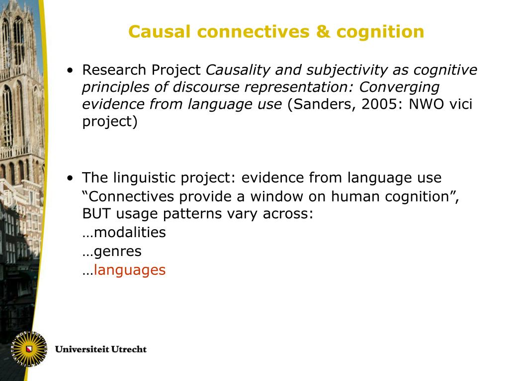 PPT - Exploring Subjectivity in Causal Connectives: A Comparative Study ...