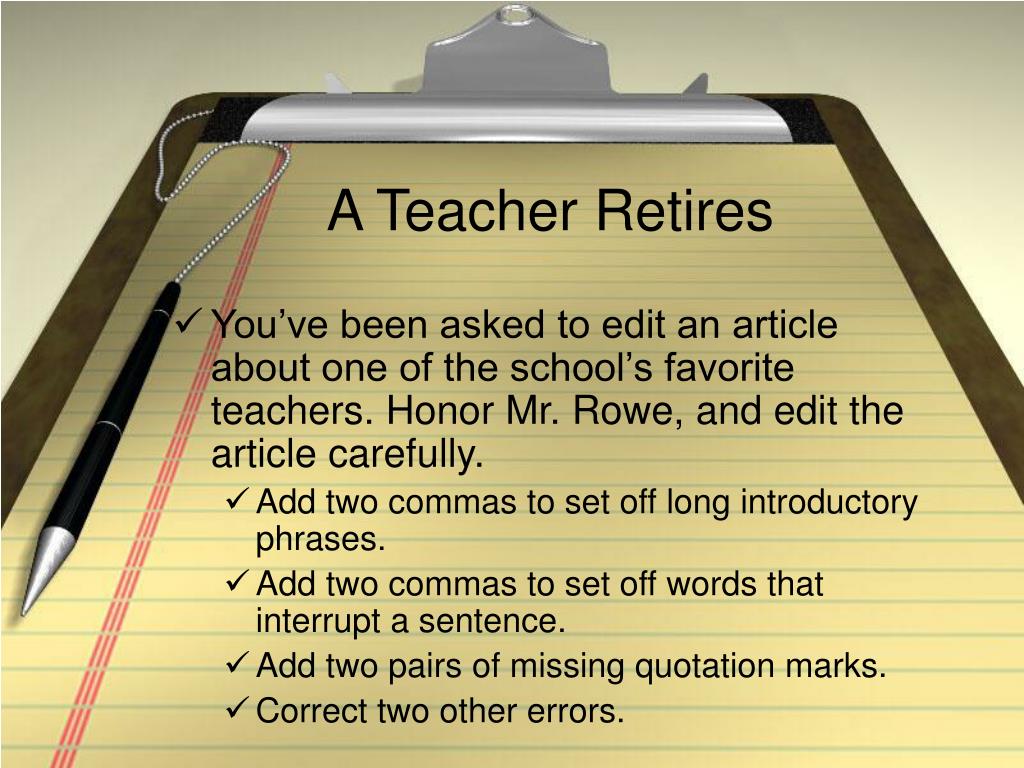 PPT - A Teacher Retires PowerPoint Presentation, free download - ID:6215511