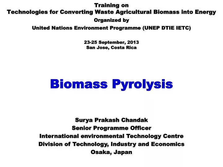PPT - Biomass Pyrolysis PowerPoint Presentation, free download - ID:6216442