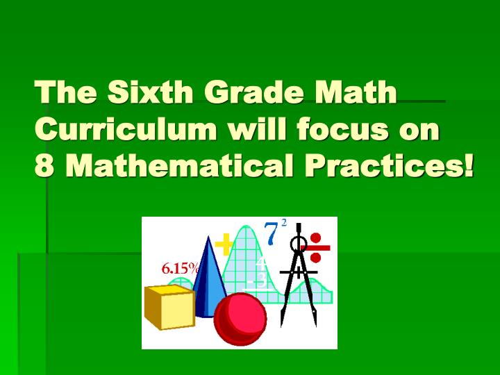 PPT Welcome to 6 th grade math! PowerPoint Presentation ID:6216467 ...