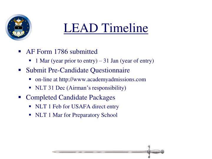 PPT - Air Force Academy LEAD Program PowerPoint Presentation - ID:6216510