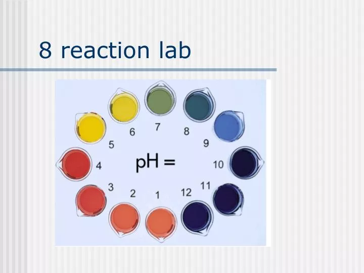 PPT - 8 reaction lab PowerPoint Presentation, free download - ID:6216815