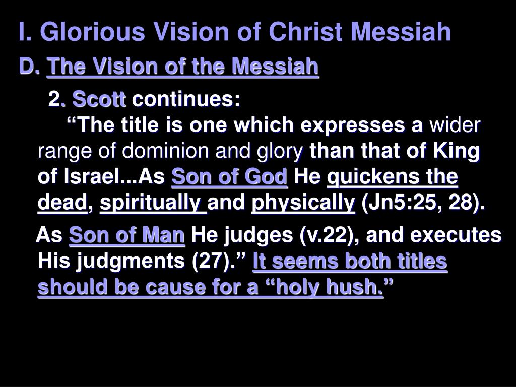 PPT - Welcome to the Revelation Study The Glorious Vision, Chapter one ...