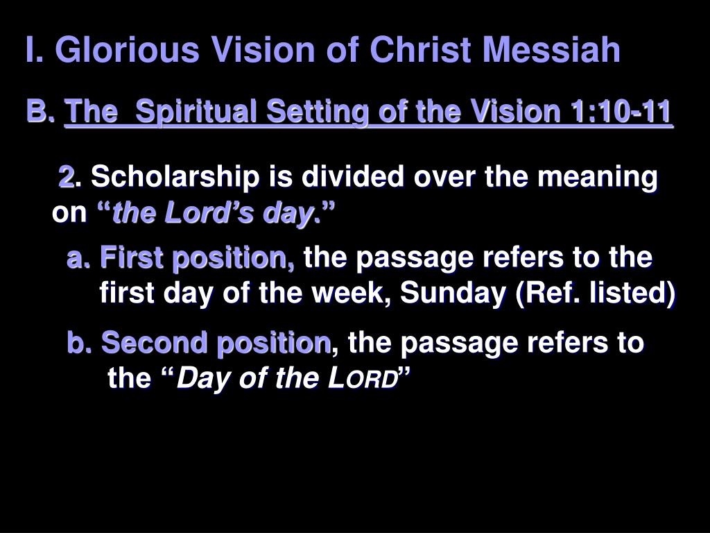 PPT - Welcome to the Revelation Study The Glorious Vision, Chapter one ...