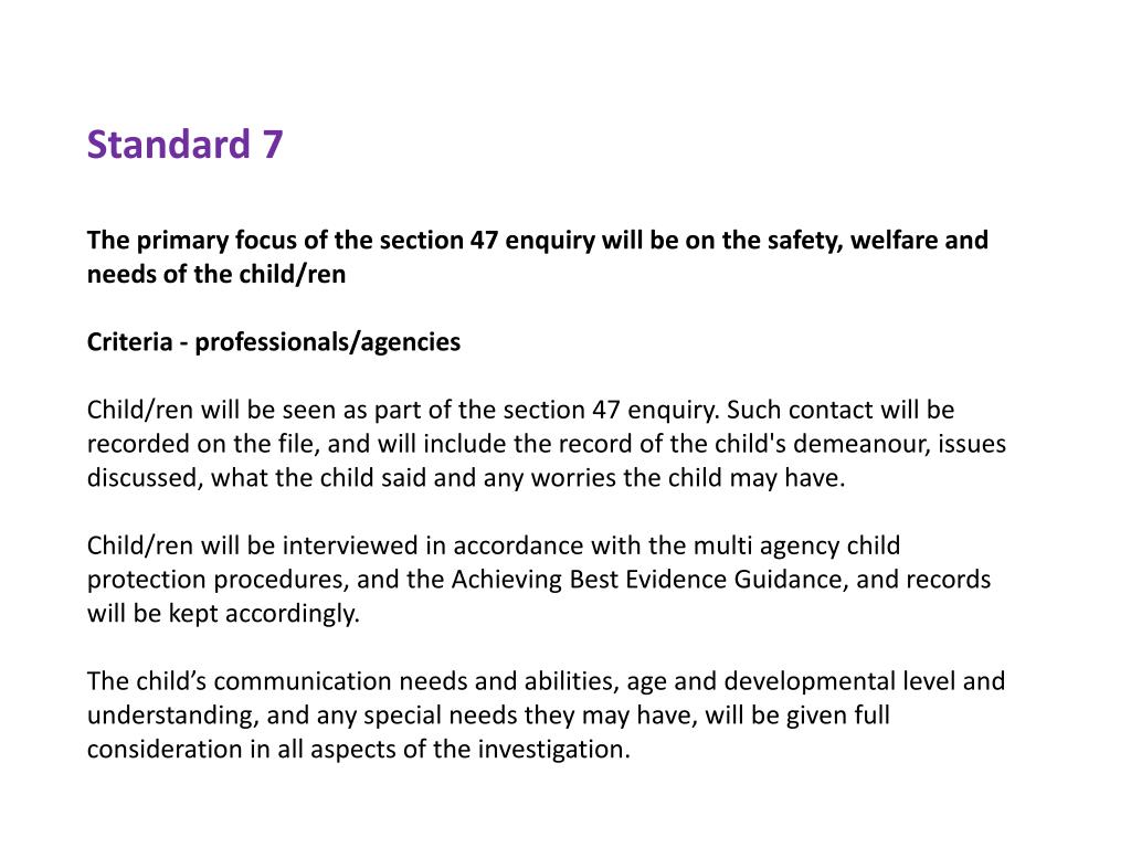 PPT - KCSB Multi - Agency Child Protection Standards Sue Wilkinson ...