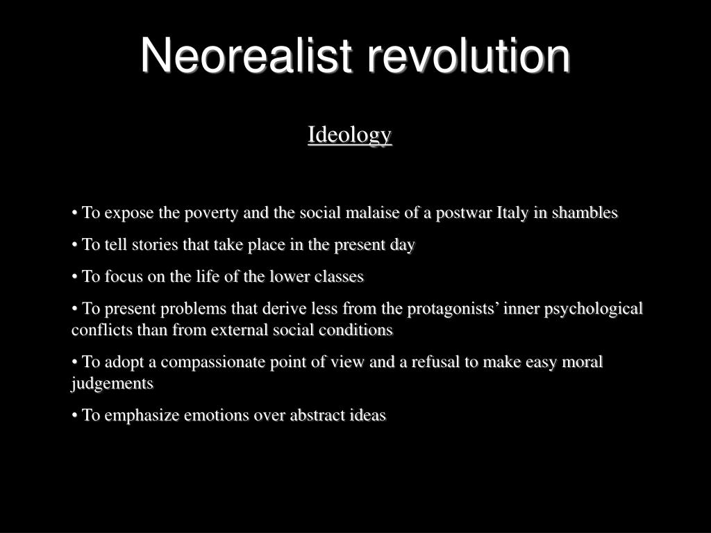 PPT - ITALIAN NEOREALISM (1945-1952) PowerPoint Presentation, free ...