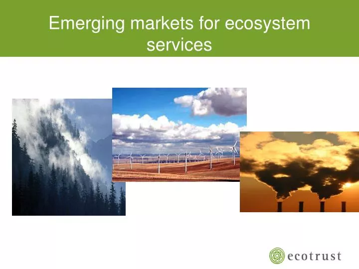 PPT - Emerging markets for ecosystem services PowerPoint Presentation ...