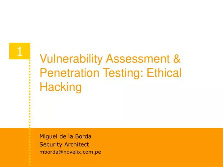 Ppt Vulnerability Assessment And Penetration Testing Ethical Hacking Powerpoint Presentation