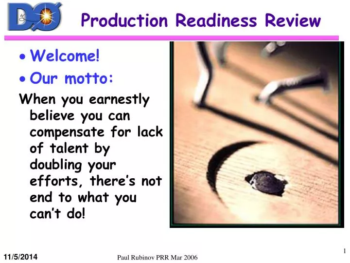 PPT - Production Readiness Review PowerPoint Presentation, free ...