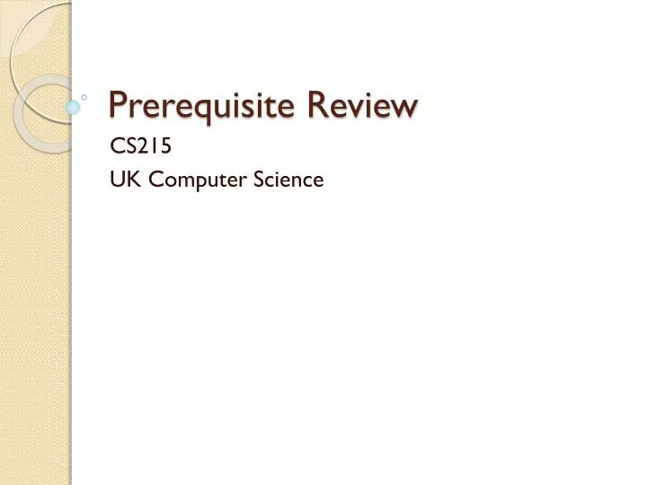 PPT - Prerequisite Review PowerPoint Presentation, free download - ID ...