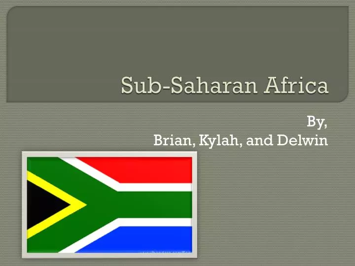 PPT - Sub-Saharan Africa PowerPoint Presentation, free download - ID ...
