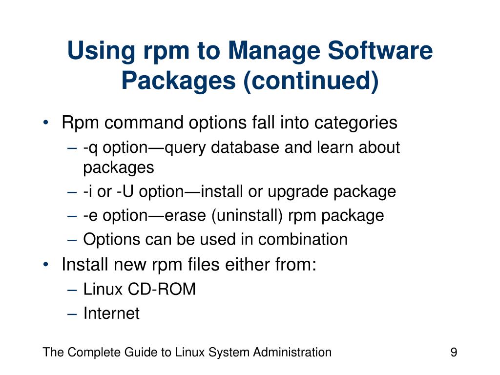 PPT - Chapter 10: Managing Software Packages and File Systems ... PPT - Chapter 10: Managing Software Packages and File Systems ...