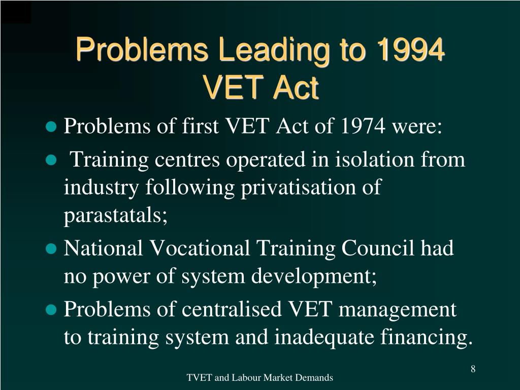 PPT - Relevance of TVET to Market Demands: Skills for Employability ...