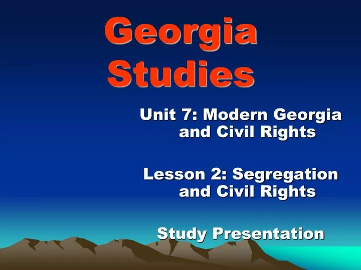 PPT - Georgia Studies PowerPoint Presentation, free download - ID:6224235