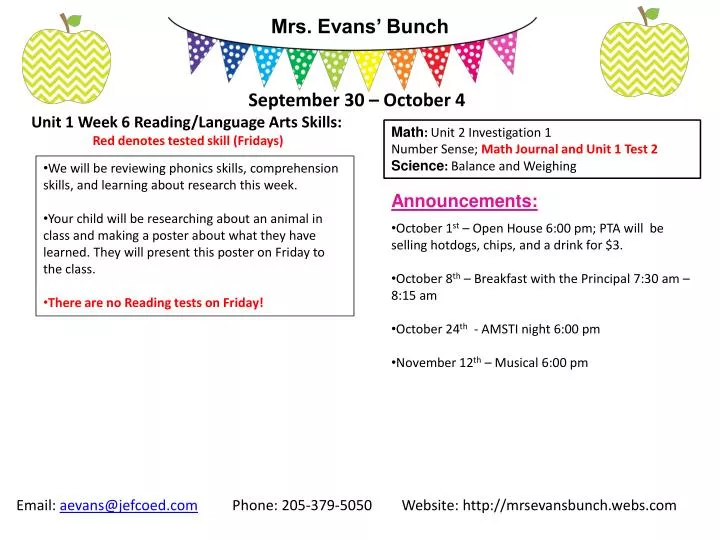 PPT - Mrs. Evans’ Bunch PowerPoint Presentation, free download - ID:6224310