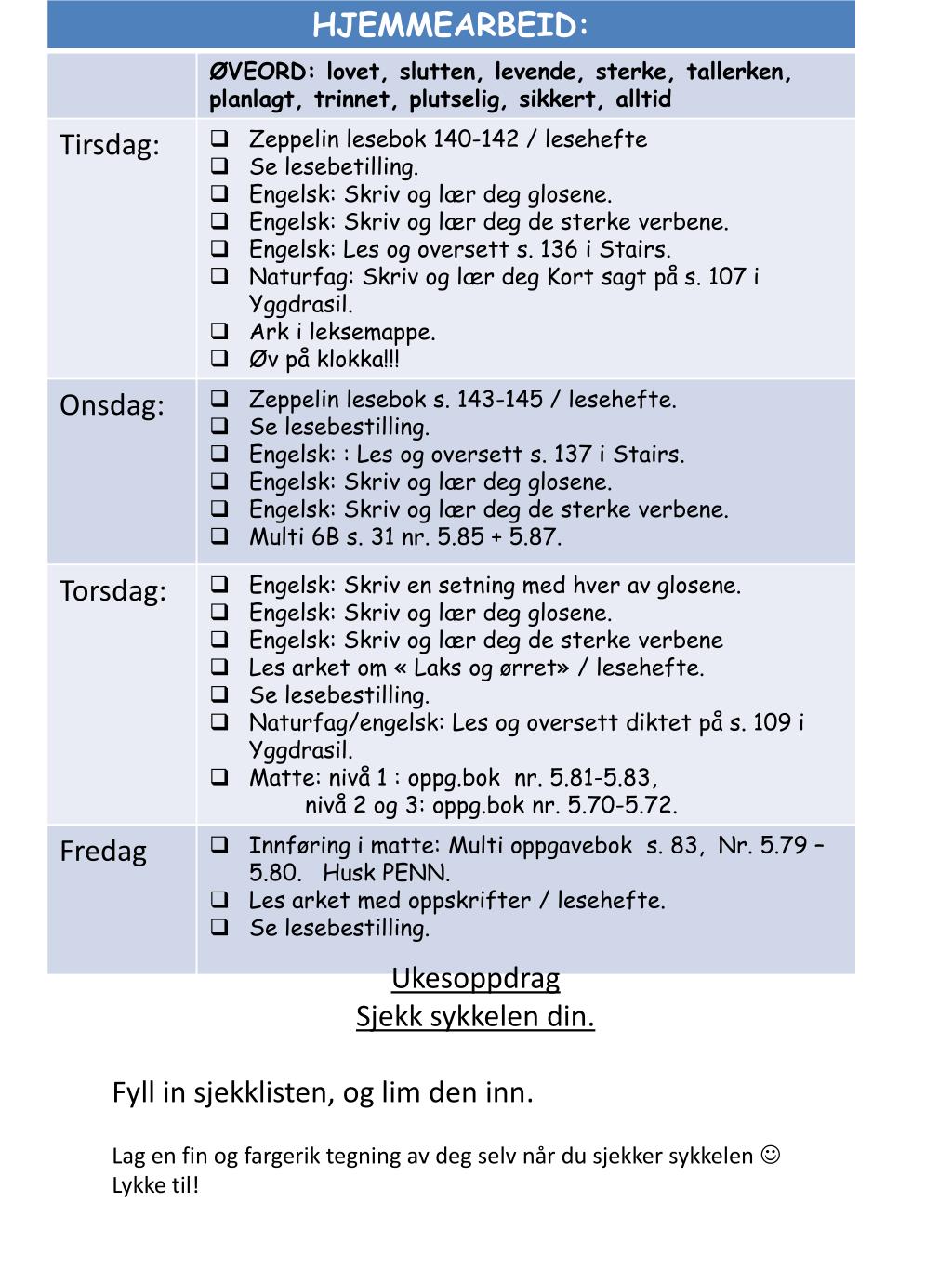Ppt Lekseplan For 6 Trinn Uke 12 Mandag 17 Mars Fredag 21 Mars
