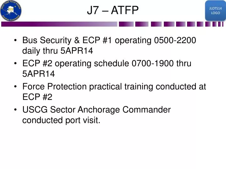 PPT - J7 – ATFP PowerPoint Presentation, free download - ID:6226082