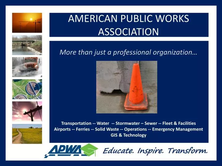 PPT - AMERICAN PUBLIC WORKS ASSOCIATION PowerPoint Presentation, free ...